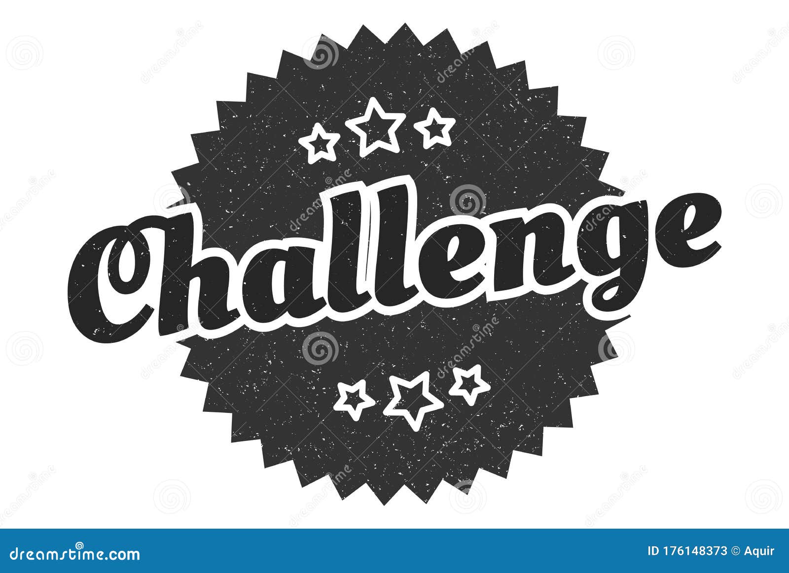 Challenge Sign. Challenge Vintage Retro Label Stock Vector ...