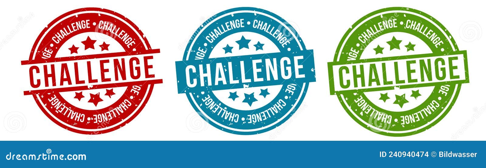 Challenge Stamp Badge. Rround Isolated Challenge Sign Stock Vector ...
