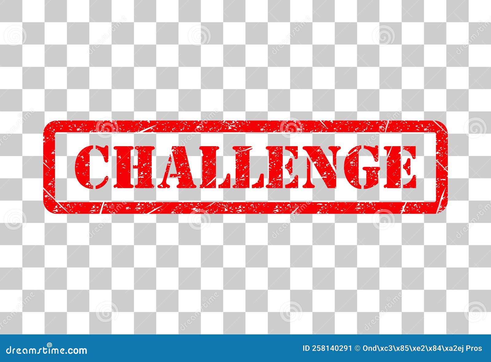 Challenge Stamp Symbol, Label Sticker Sign Button, Text Banner Vector ...