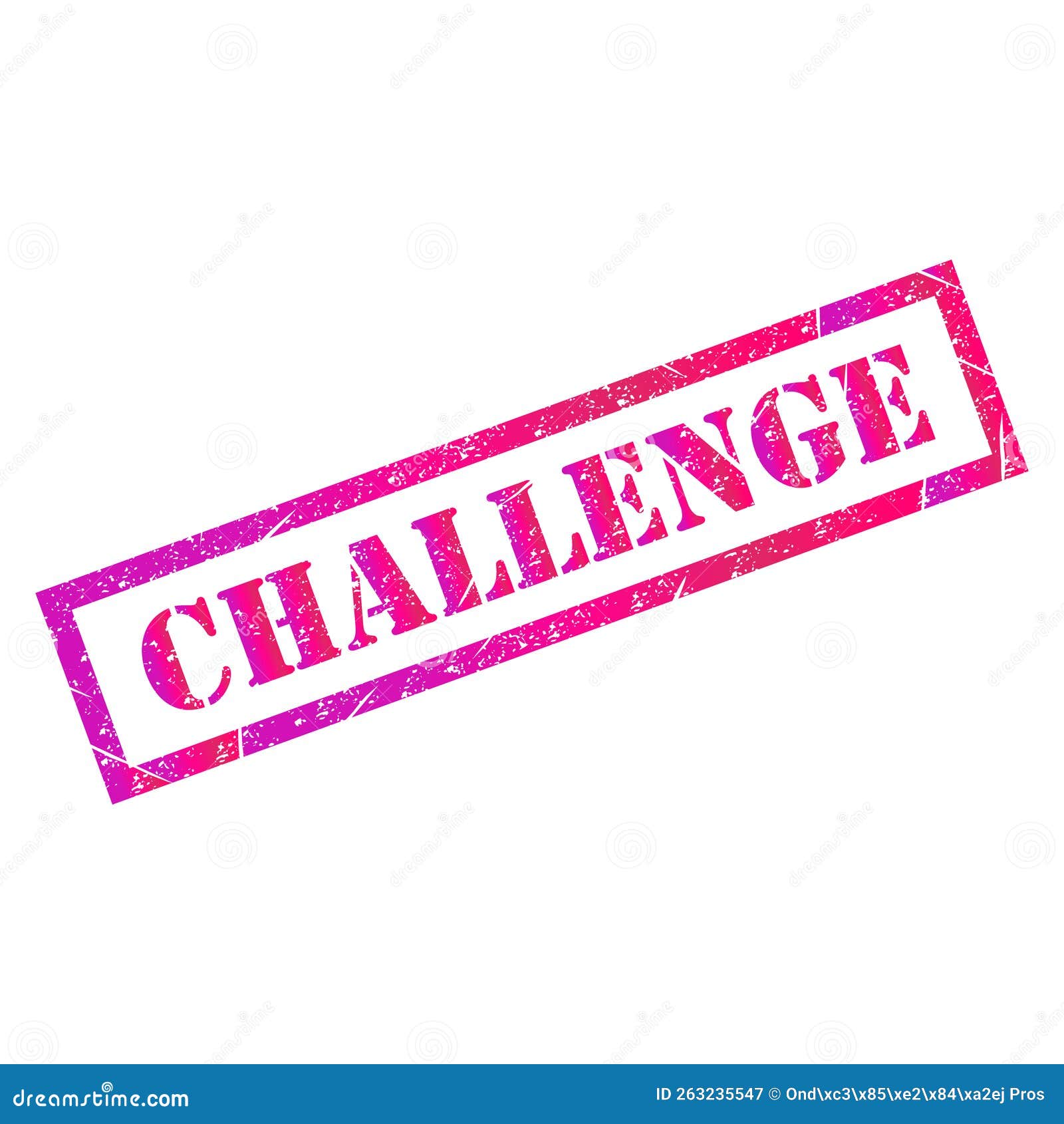 Challenge Stamp Symbol, Label Sticker Sign Button, Text Banner Vector ...