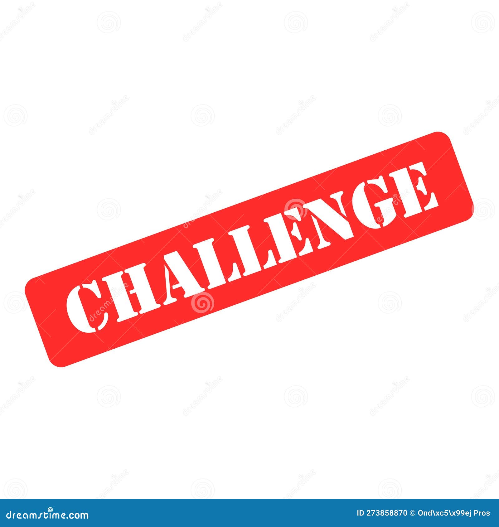Challenge Stamp Symbol, Label Sticker Sign Button, Text Banner Vector ...