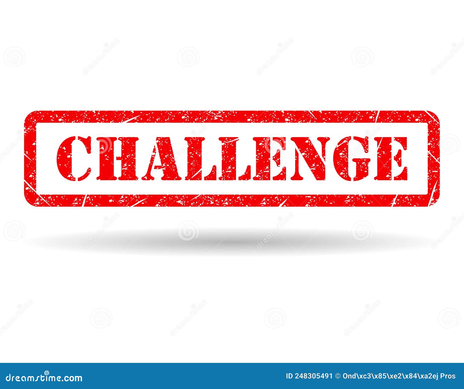 Challenge Stamp Symbol Shdadow, Label Sticker Sign Button, Text Banner ...
