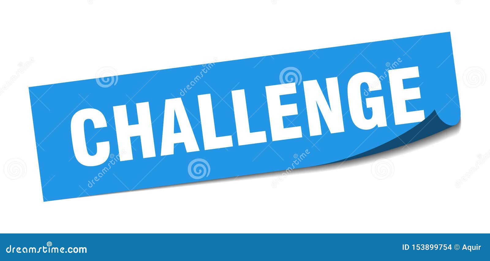Challenge sticker. stock vector. Illustration of flyer - 153899754