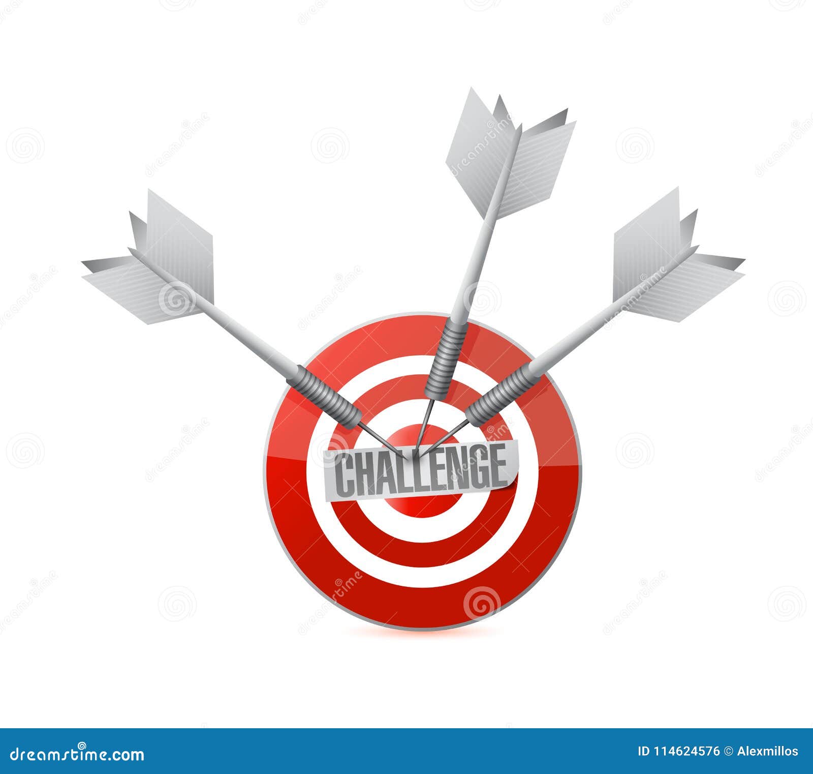 Challenge Target Concept, Illustration Stock Illustration ...