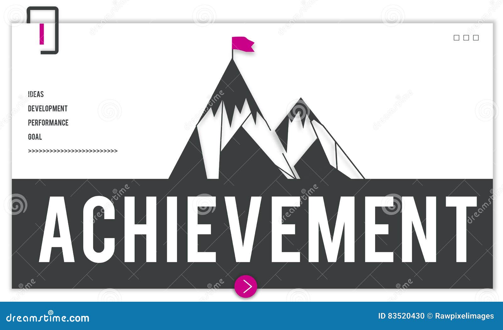 Challenge Target Improvement Strategy Concept Stock Illustration ...