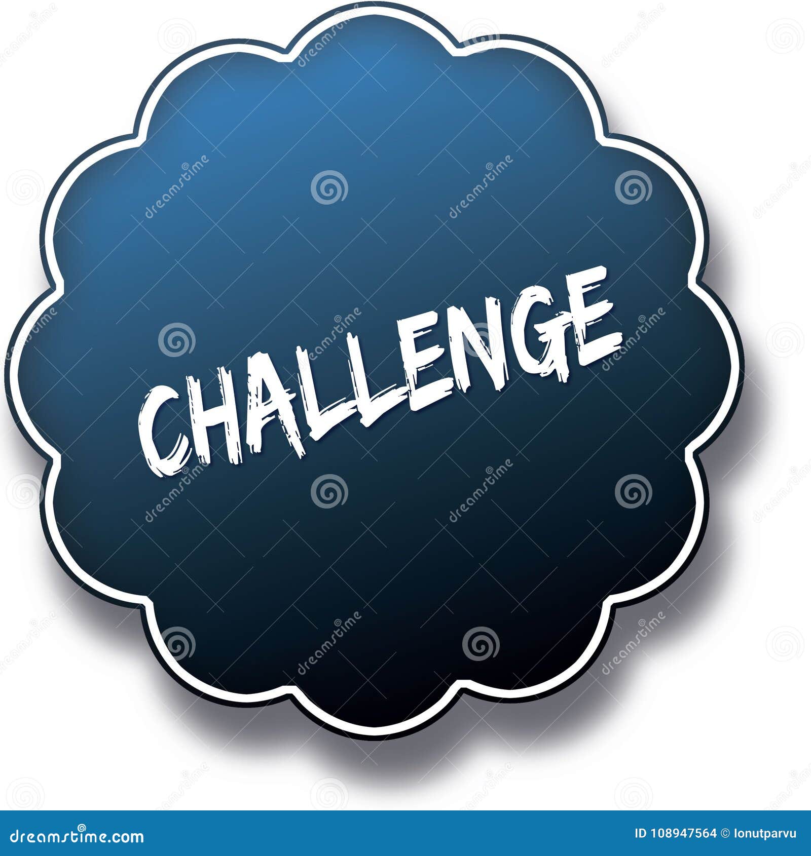CHALLENGE Text Written on Blue Round Label Badge. Stock Illustration ... CHALLENGE Text Written on Blue Round Label Badge. Stock Illustration ...