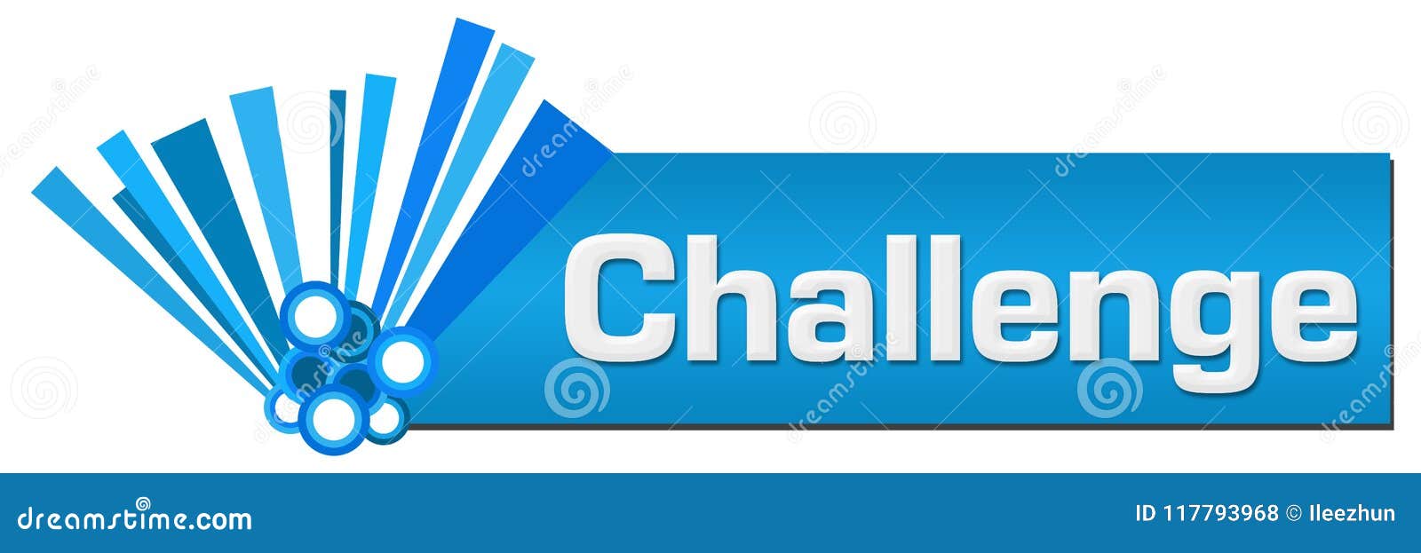 Challenge Blue Graphical Horizontal Stock Illustration - Illustration ...