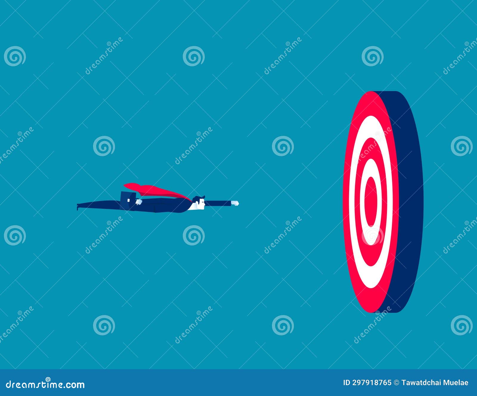 Challenge To Win and Achieve Success Target. Business Vector ...