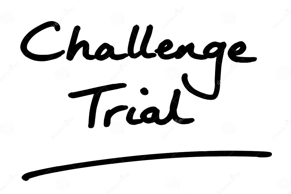 Challenge Trial stock illustration. Illustration of challenge - 215883038