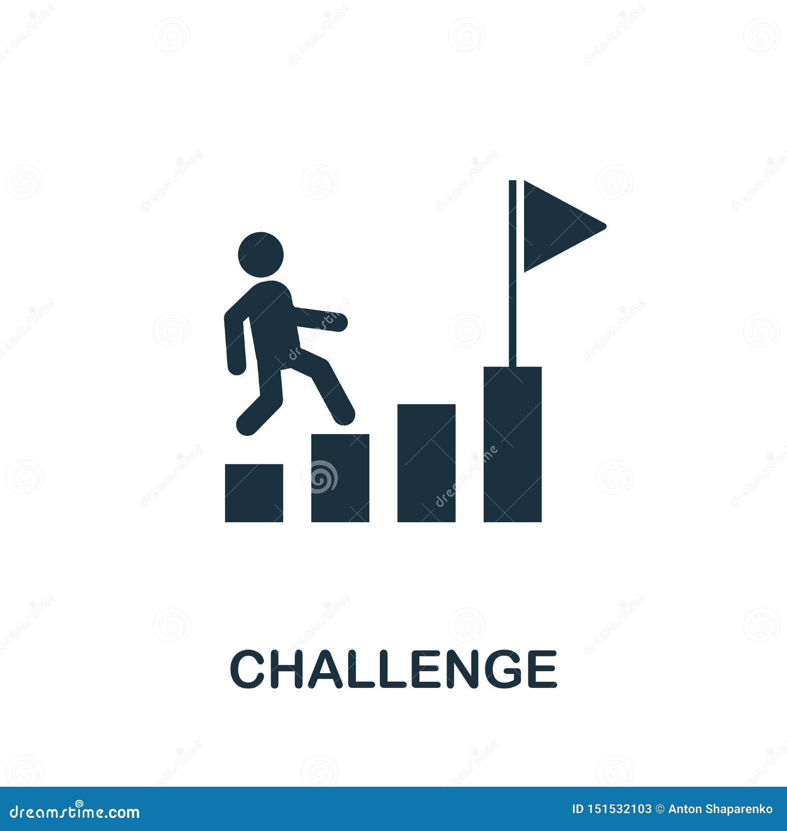 Challenge Vector Icon Symbol. Creative Sign from Gamification Icons ...