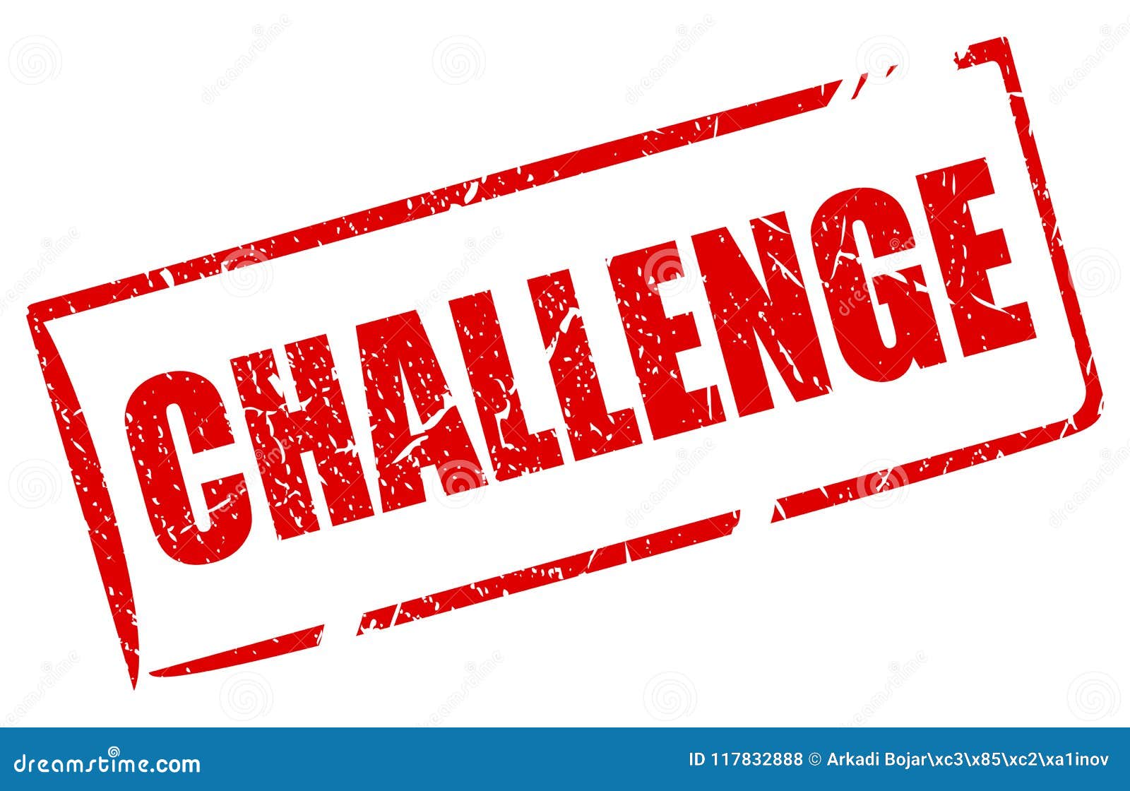 Challenge vector stamp stock vector. Illustration of pictogram - 117832888