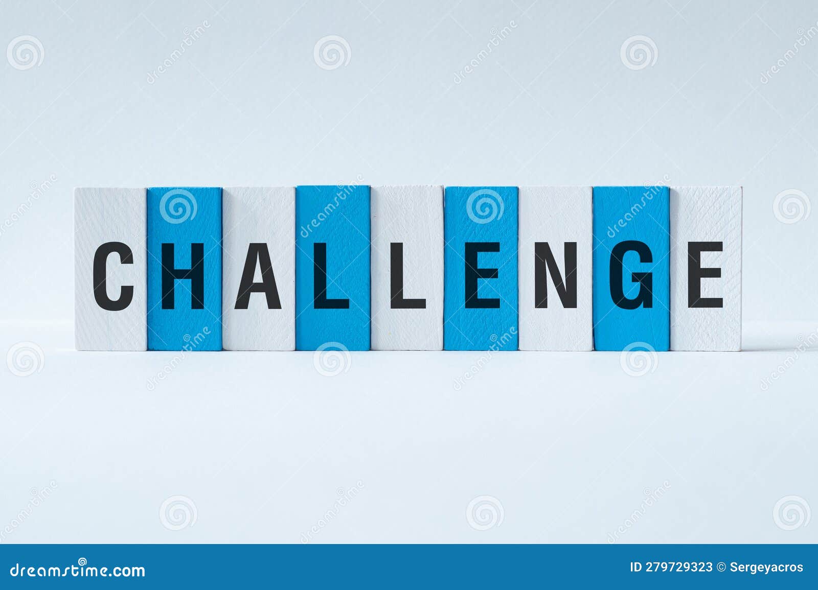 Challenge - Word Concept on Building Blocks, Text Stock Image - Image ...