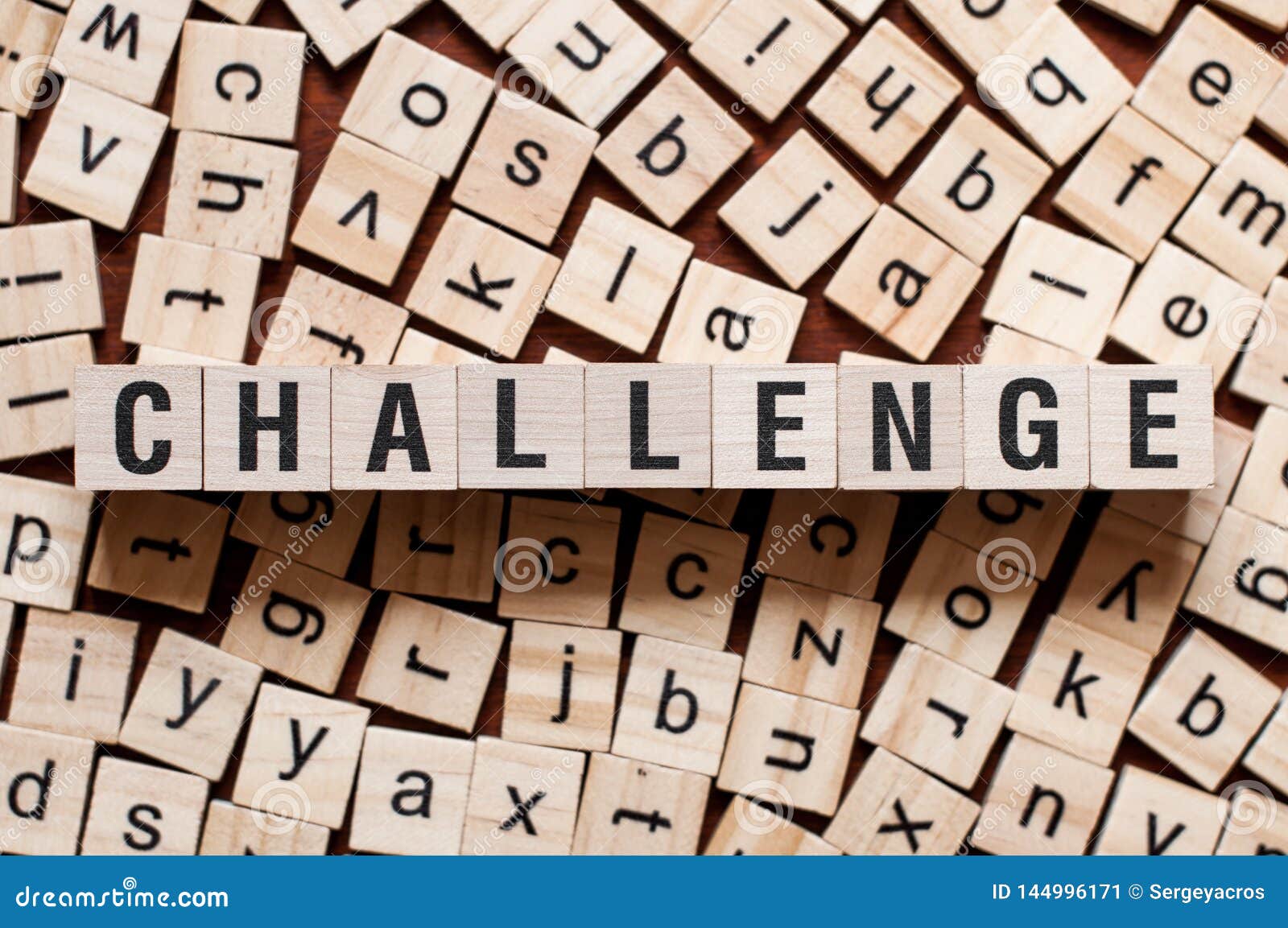 Challenge word concept stock image. Image of career - 144996171