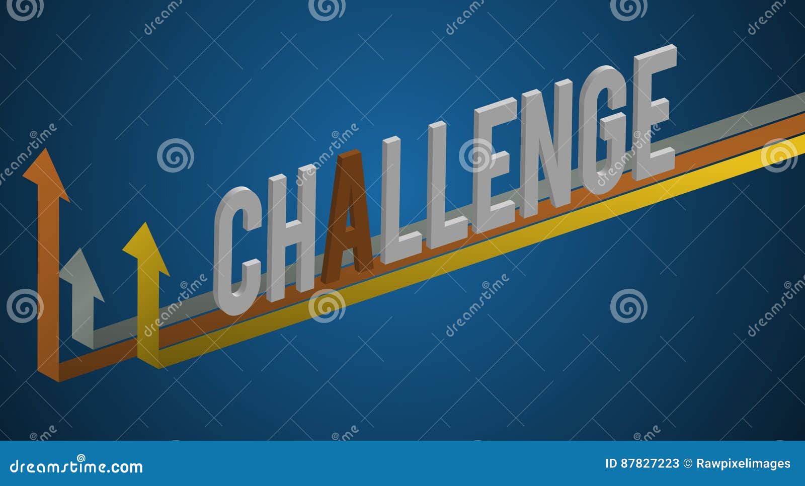 Challenge Word Banner Design Cartoon Vector | CartoonDealer.com #67326847