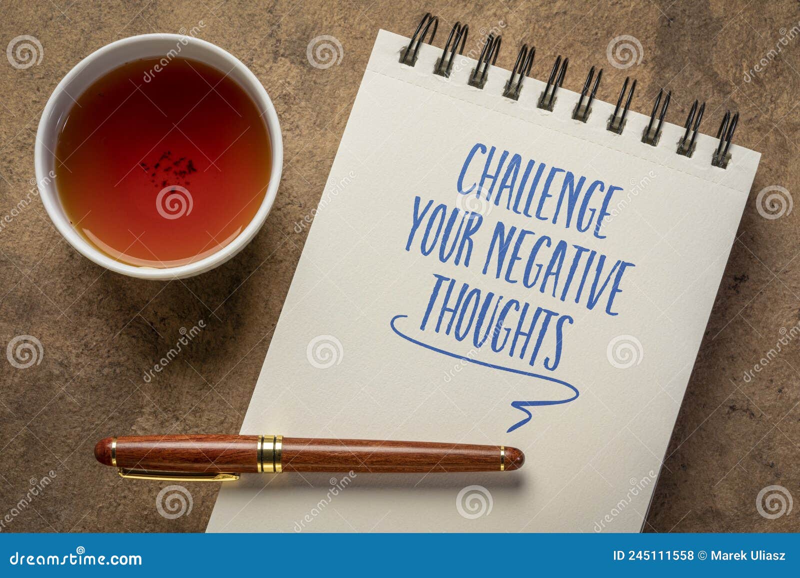 Challenge Your Negative Thoughts Stock Photo - Image of personal ...