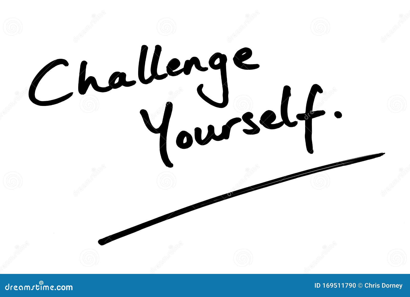 Challenge Yourself stock illustration. Illustration of diary - 169511790