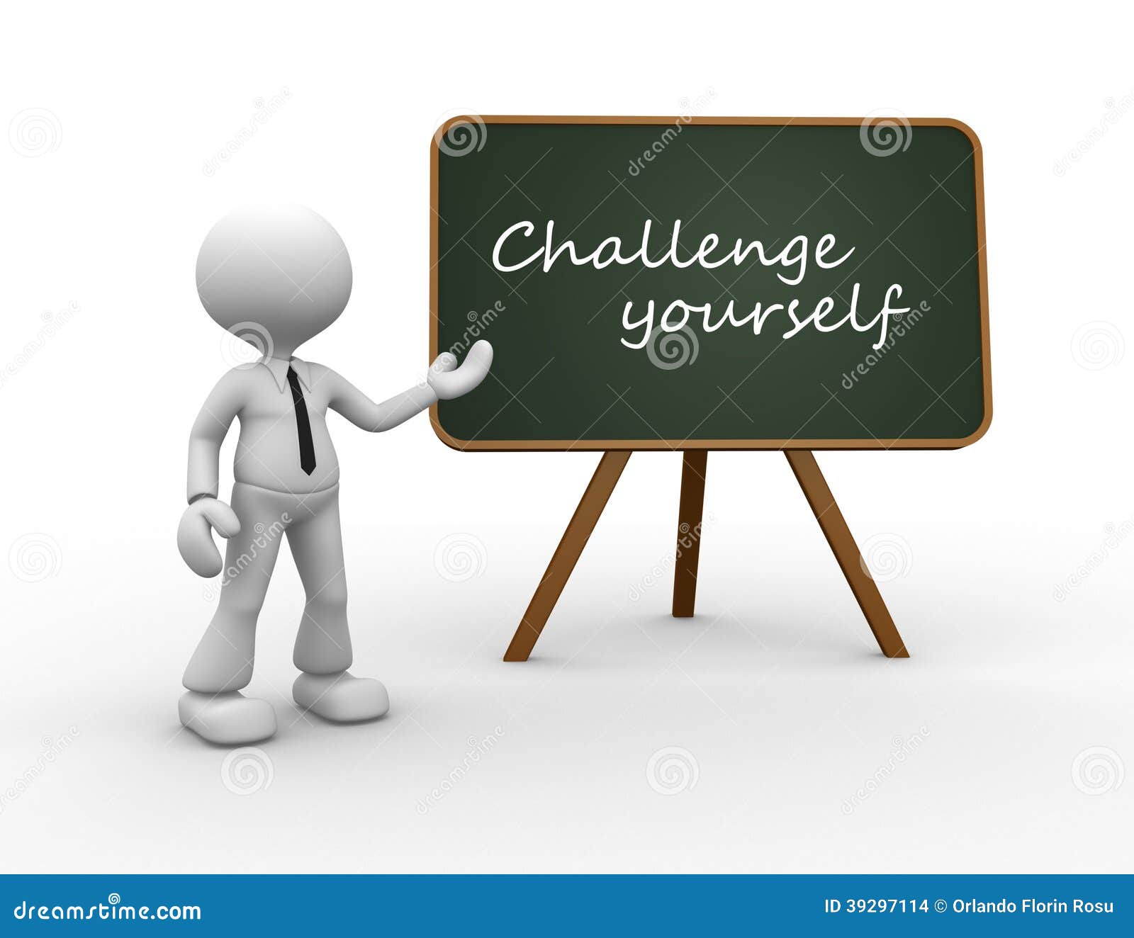 Challenge yourself stock illustration. Illustration of leadership ...