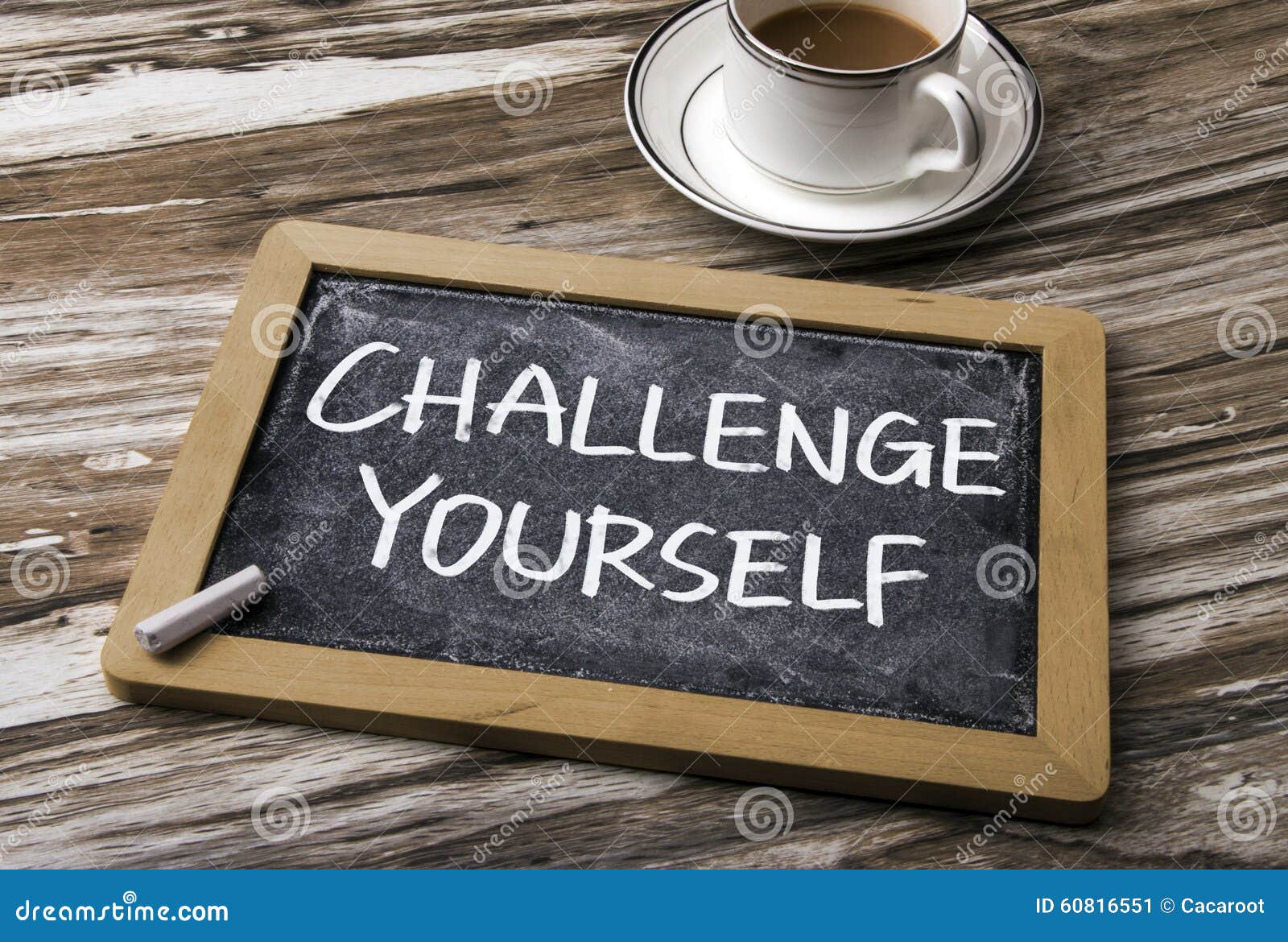 Challenge yourself stock image. Image of blackboard, motivation - 60816551