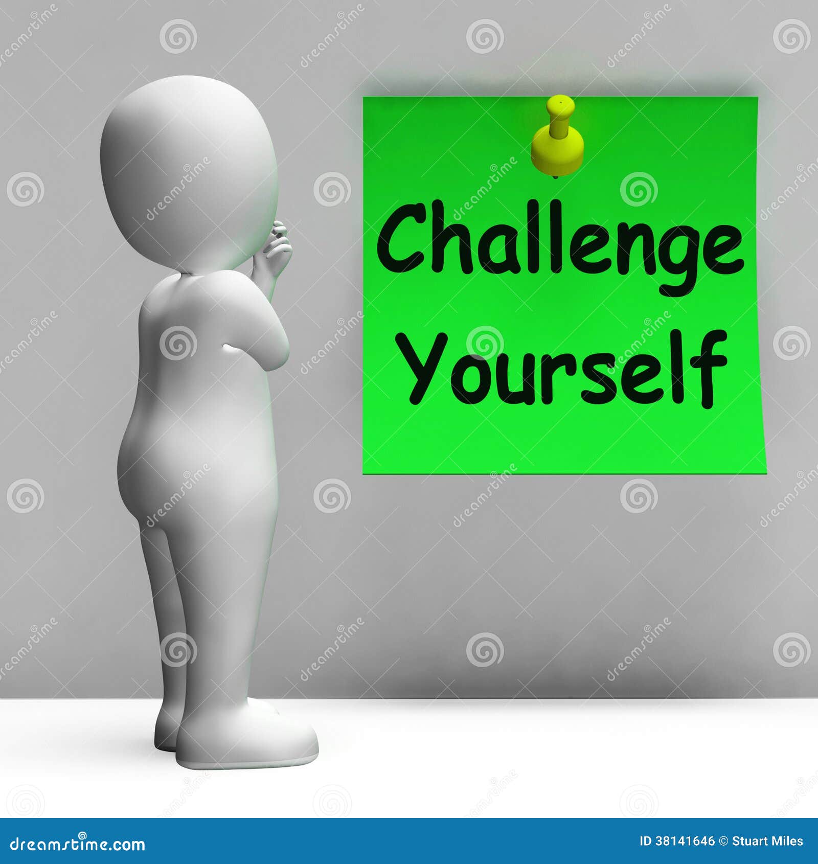 Challenge Yourself. Motivational Quote. Modern Calligraphy Text ...