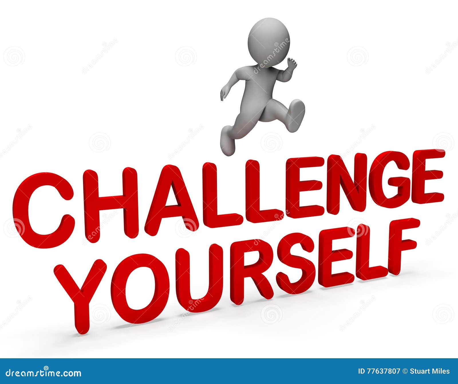 Challenge Yourself. Motivational Quote. Modern Calligraphy Text ...