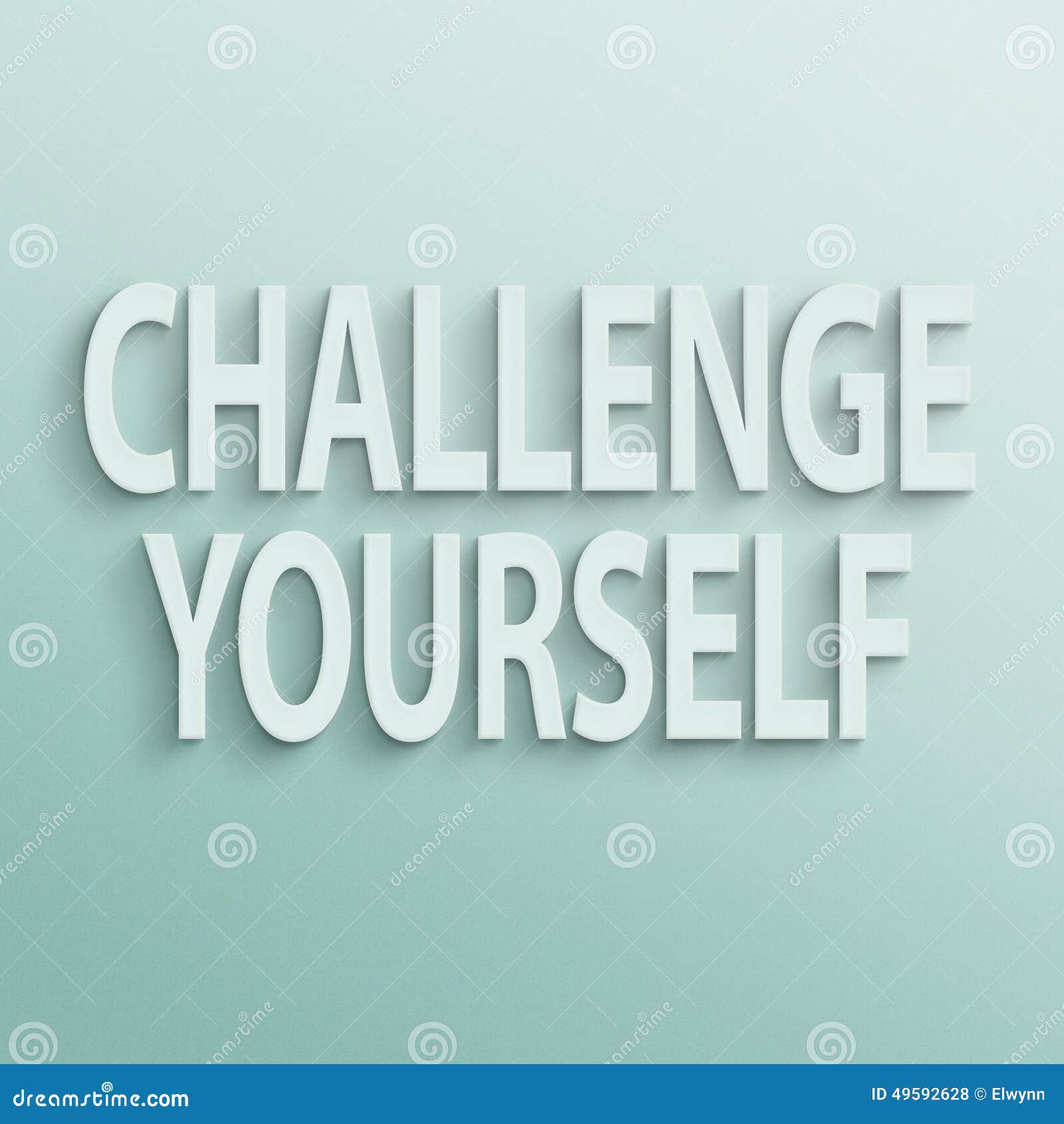 Challenge Yourself. Motivational Quote. Modern Calligraphy Text ...