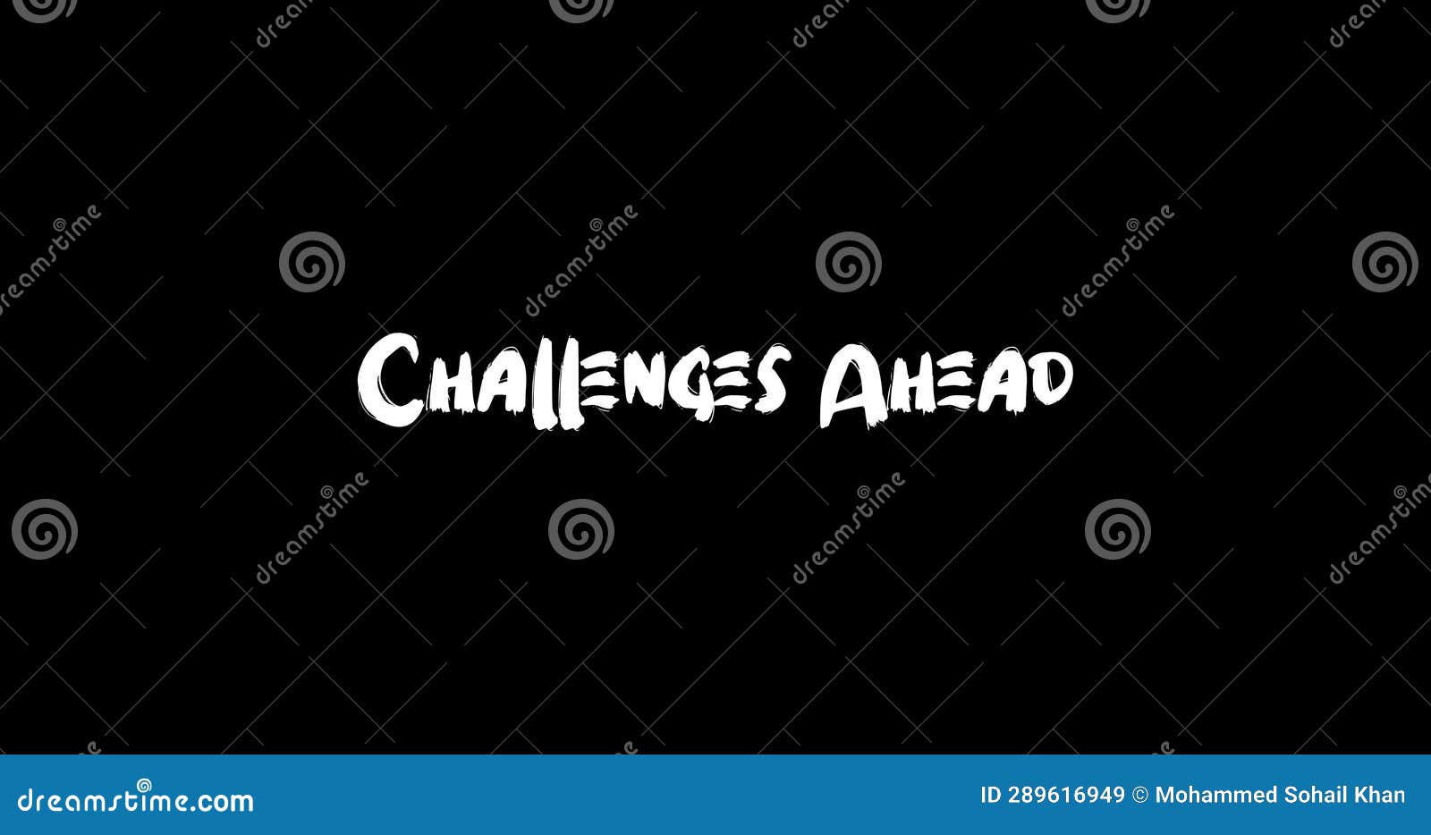 Challenges Ahead Grunge Transition Effect of Typography Text Animation ...