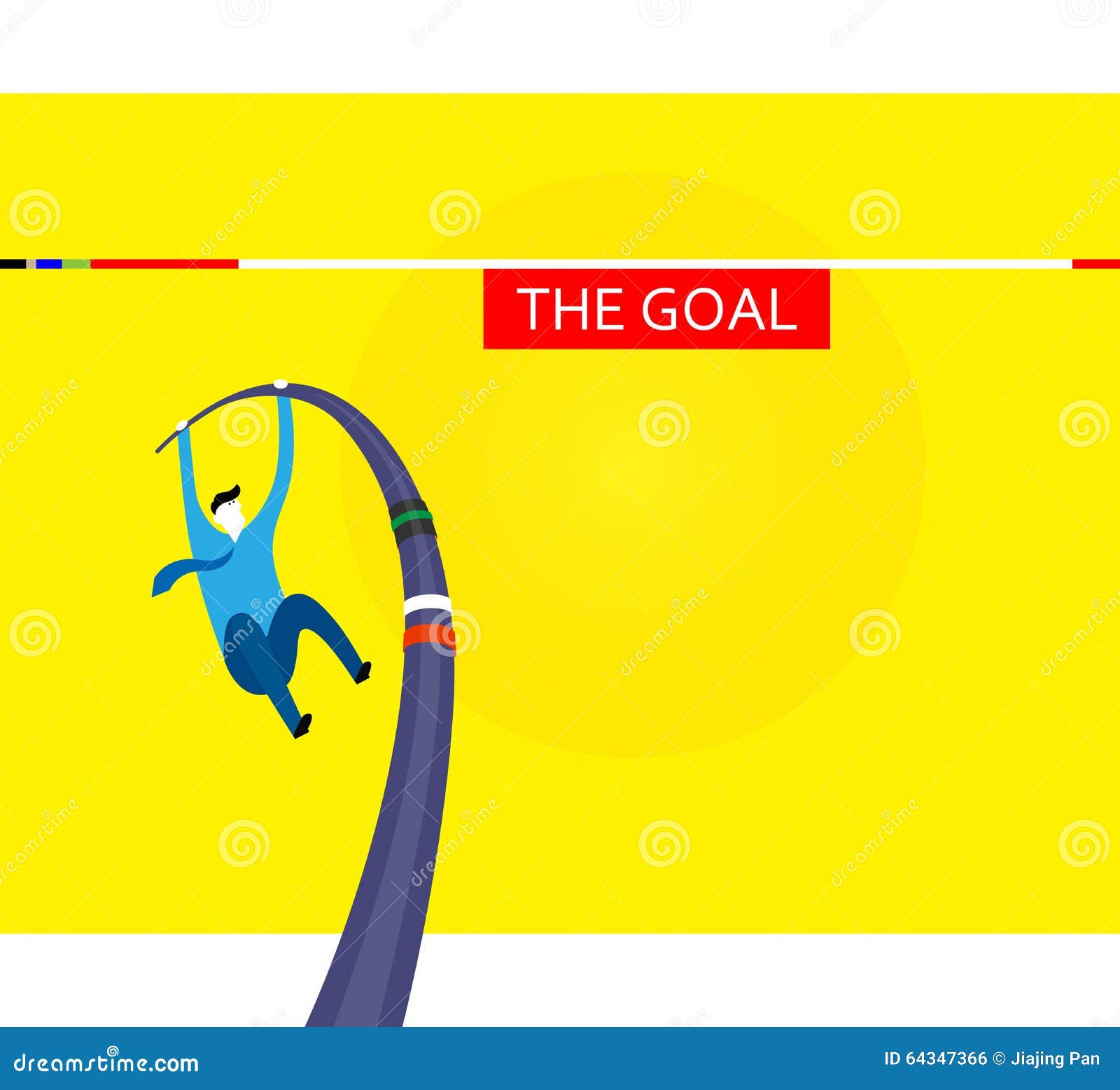 Challenges high goals stock illustration. Illustration of incentive ...