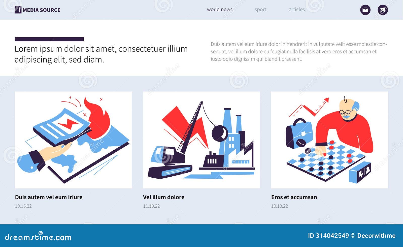 Challenges and Strategic Solutions - Colorful Flat Design Style Banner ...