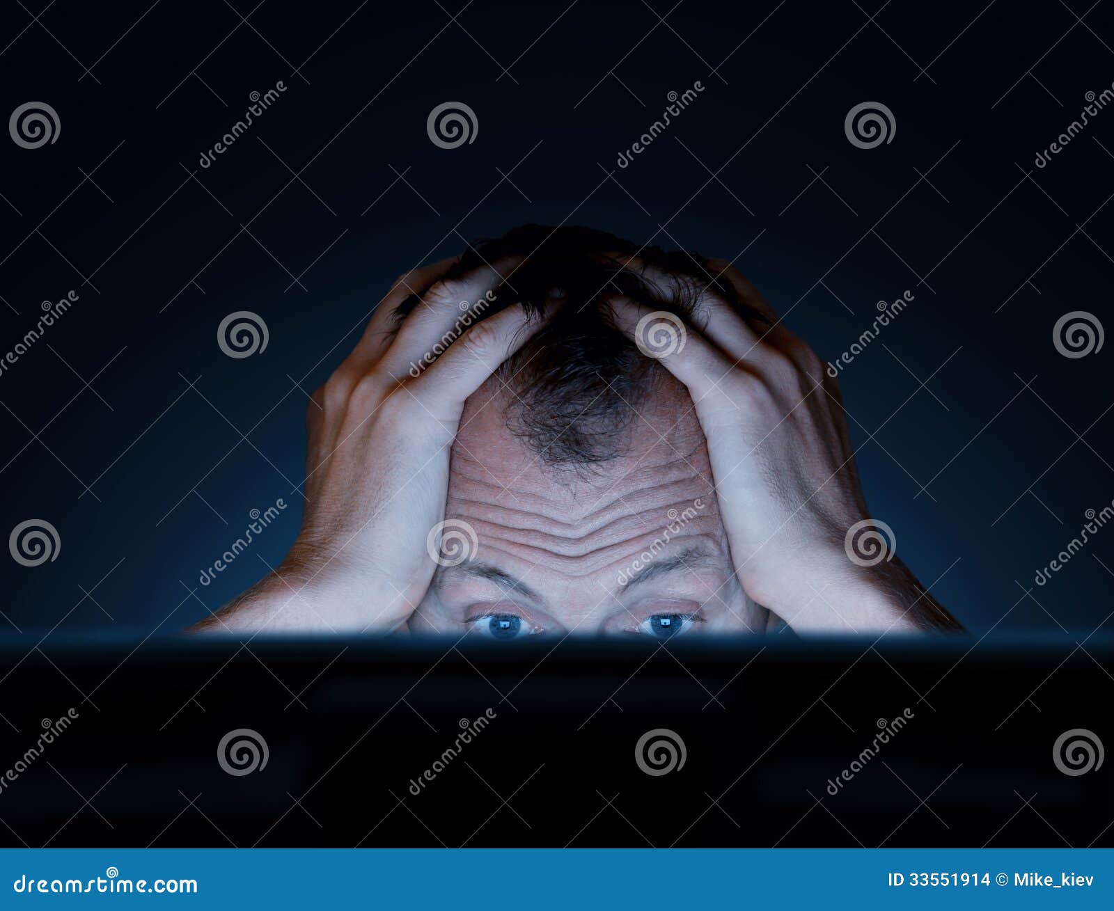 Challenges of Working at a Computer Stock Photo - Image of hands ...