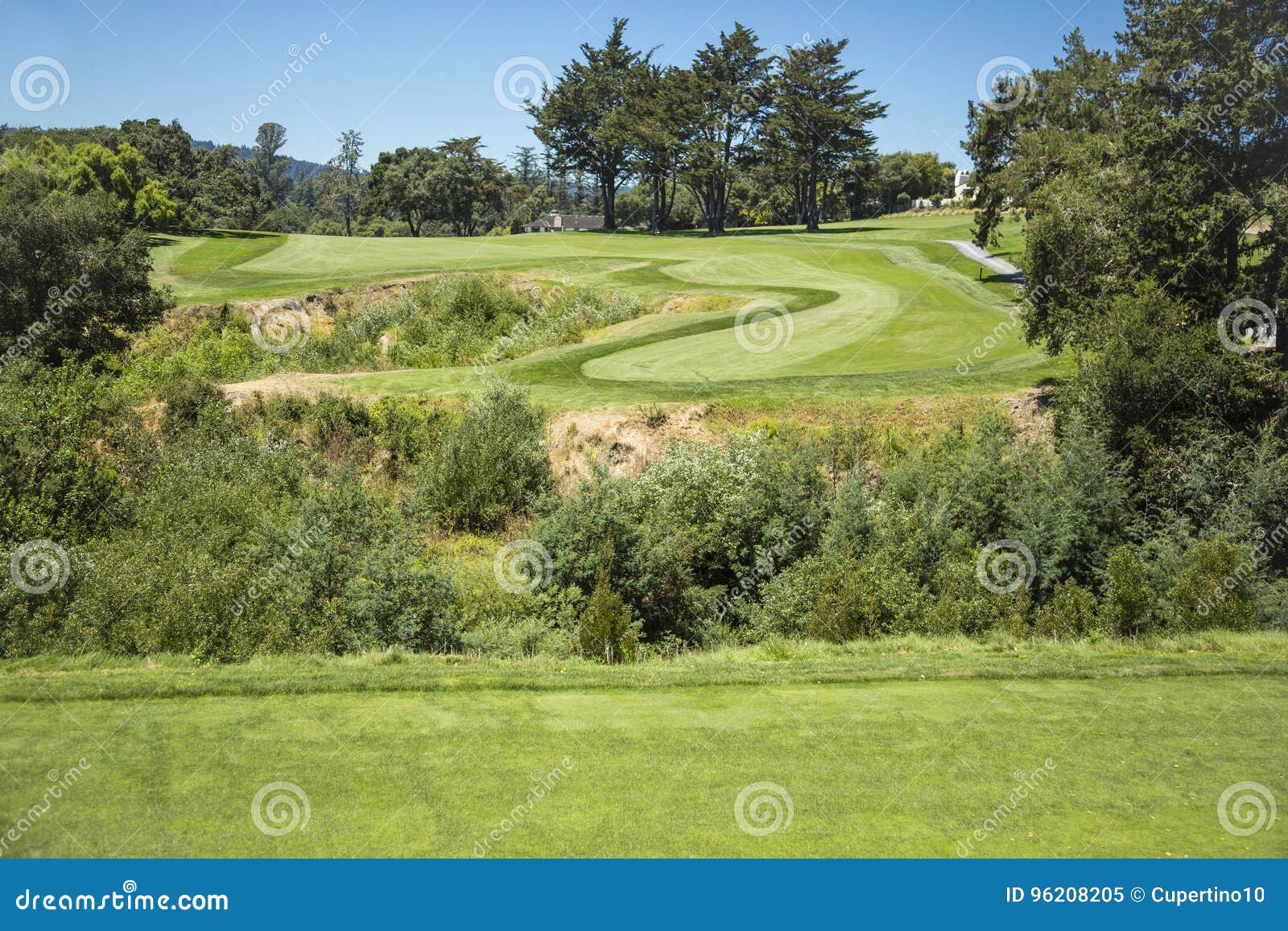 Challenging golf course stock image. Image of resort - 96208205