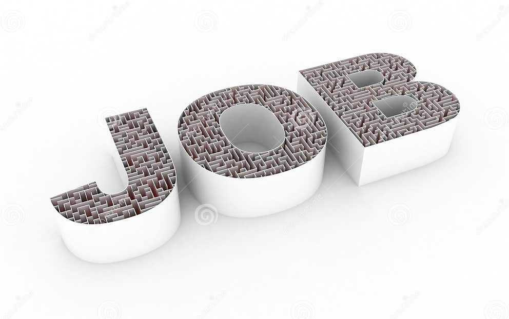 Challenging Job stock illustration. Illustration of office - 18486928