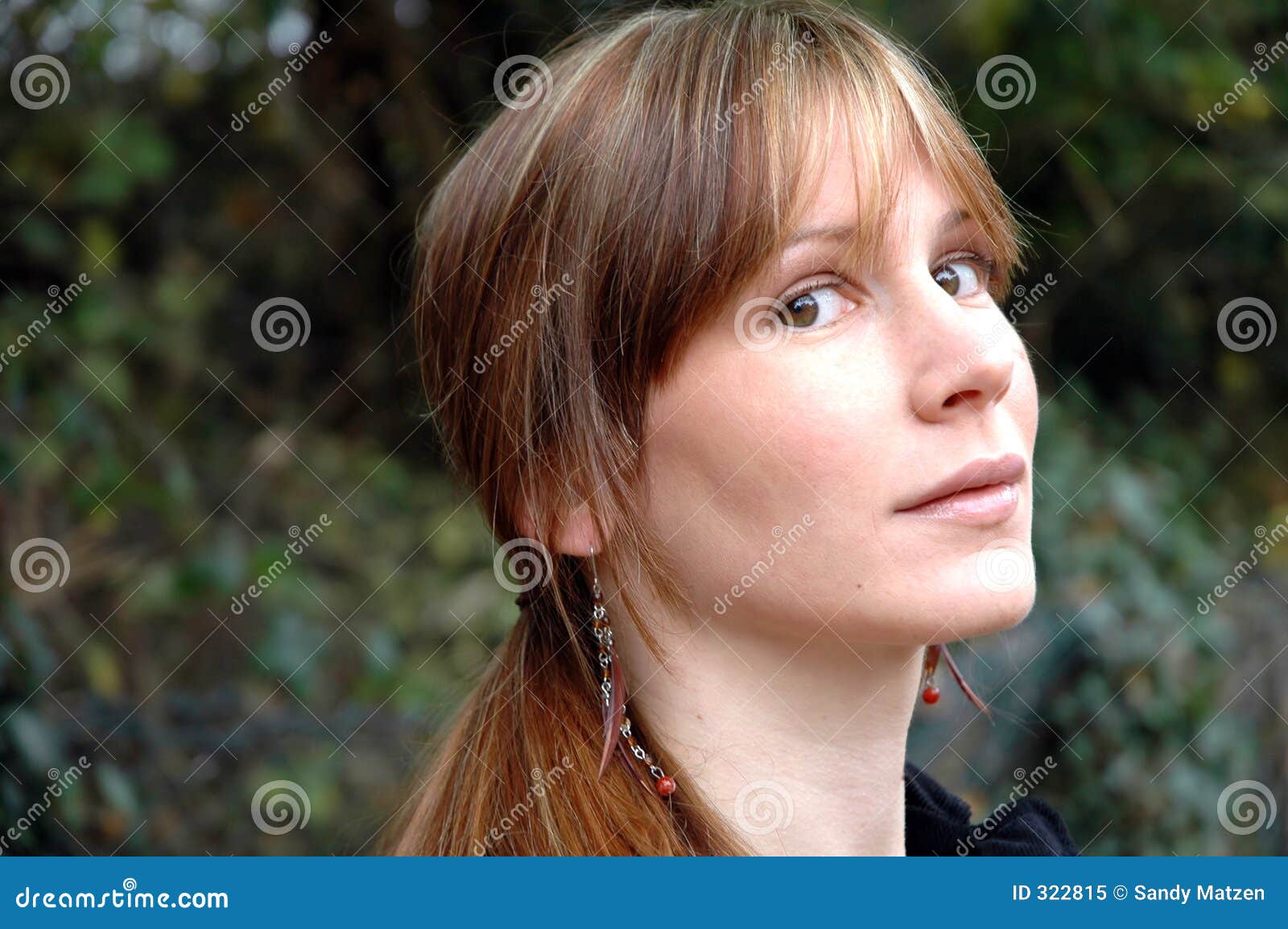 Challenging look stock image. Image of gorgeous, eyes, hair - 322815