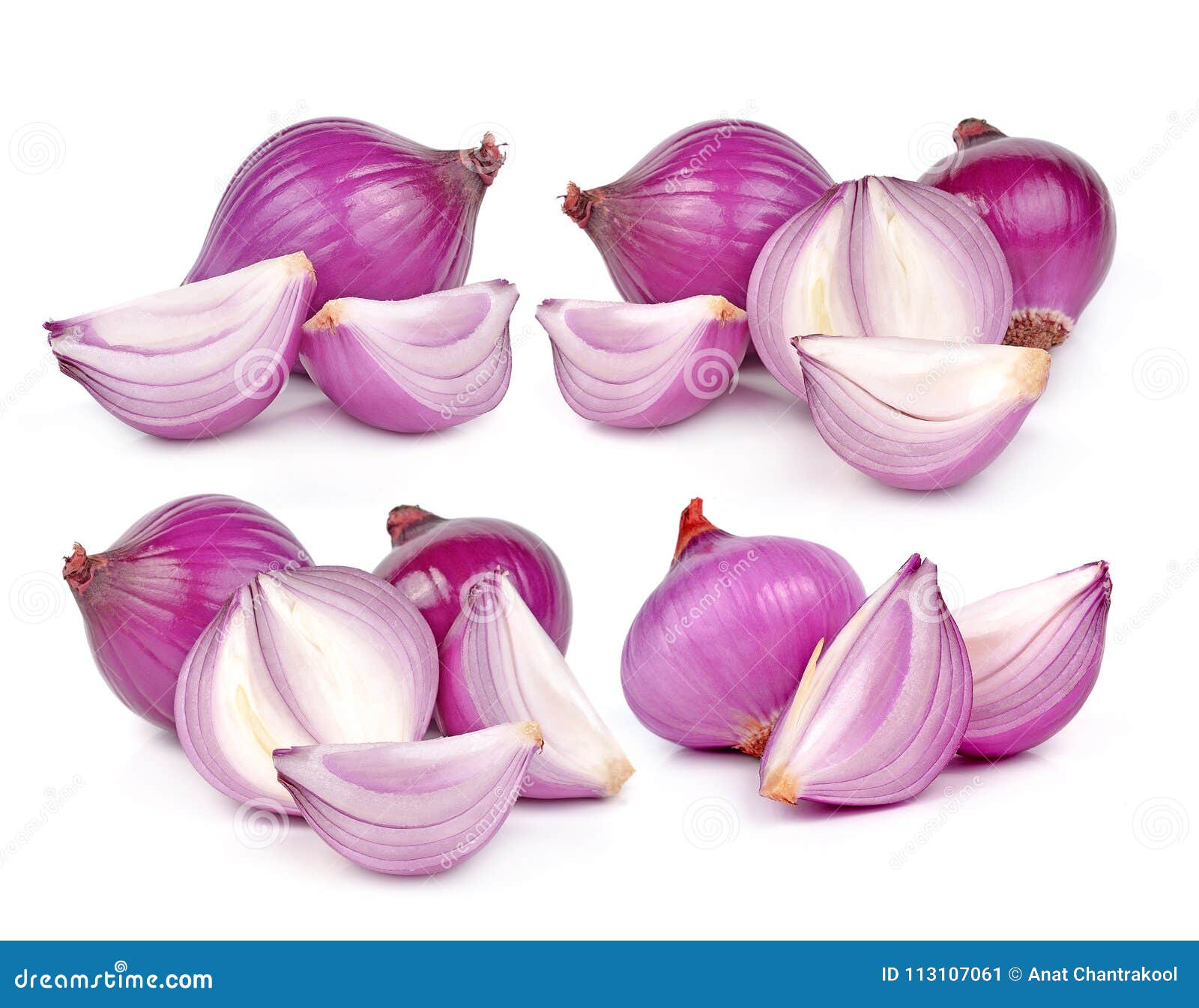 Chalotes Aislados En El Fondo Blanco Imagen de archivo - Imagen de ...