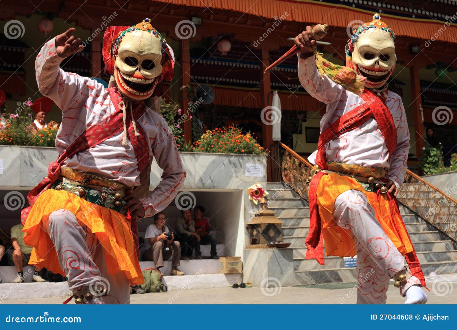 Cham dance performance editorial stock photo. Image of cultural - 27044608