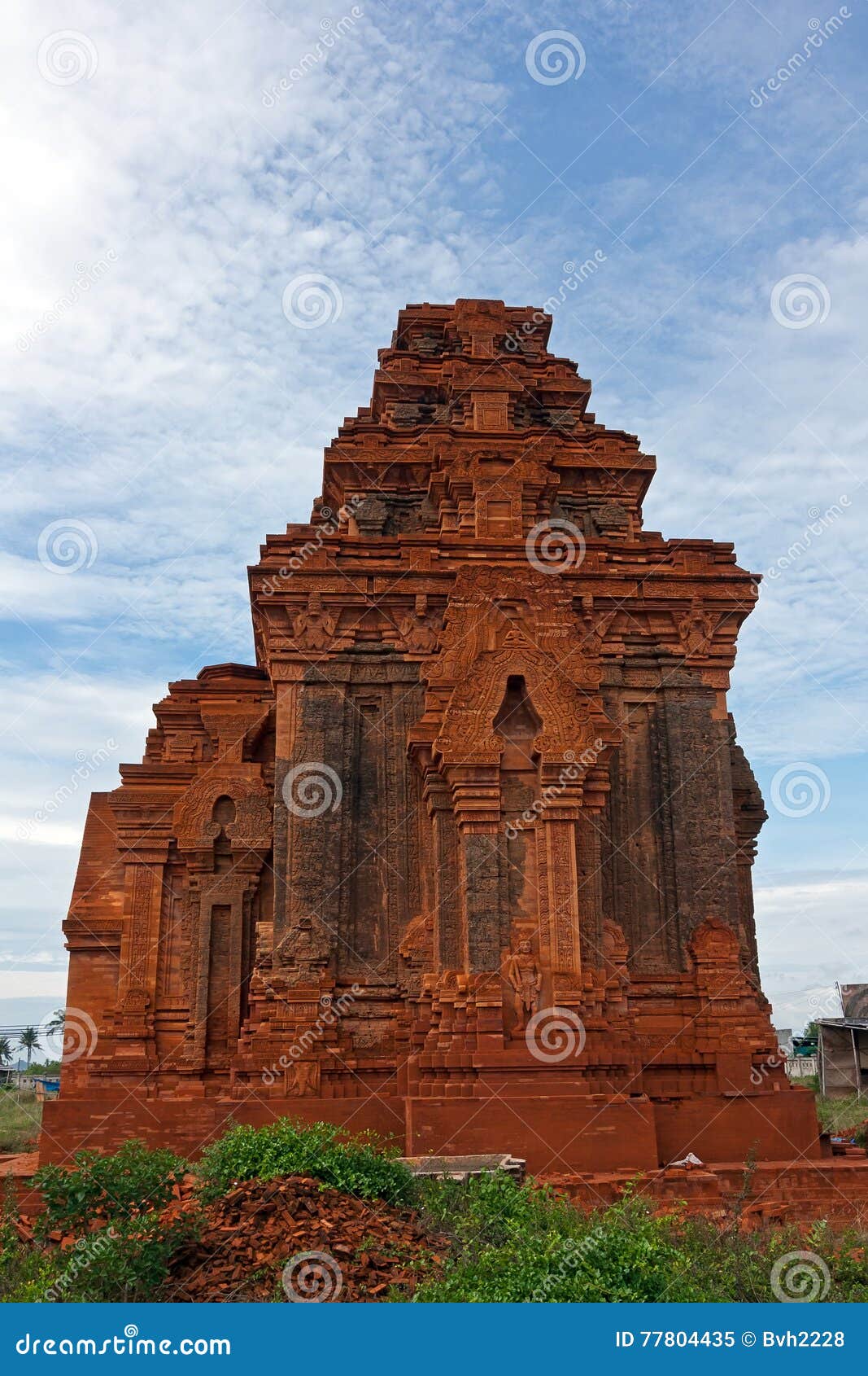 Cham Tower - One of the Ancient Architecture in Vietnam Stock Image ...