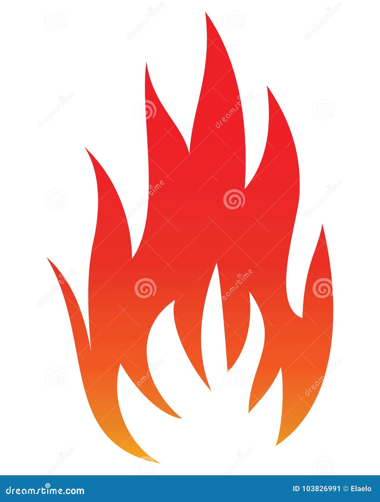 Chama Logo Template Do Fogo Ilustração do Vetor - Ilustração de ...