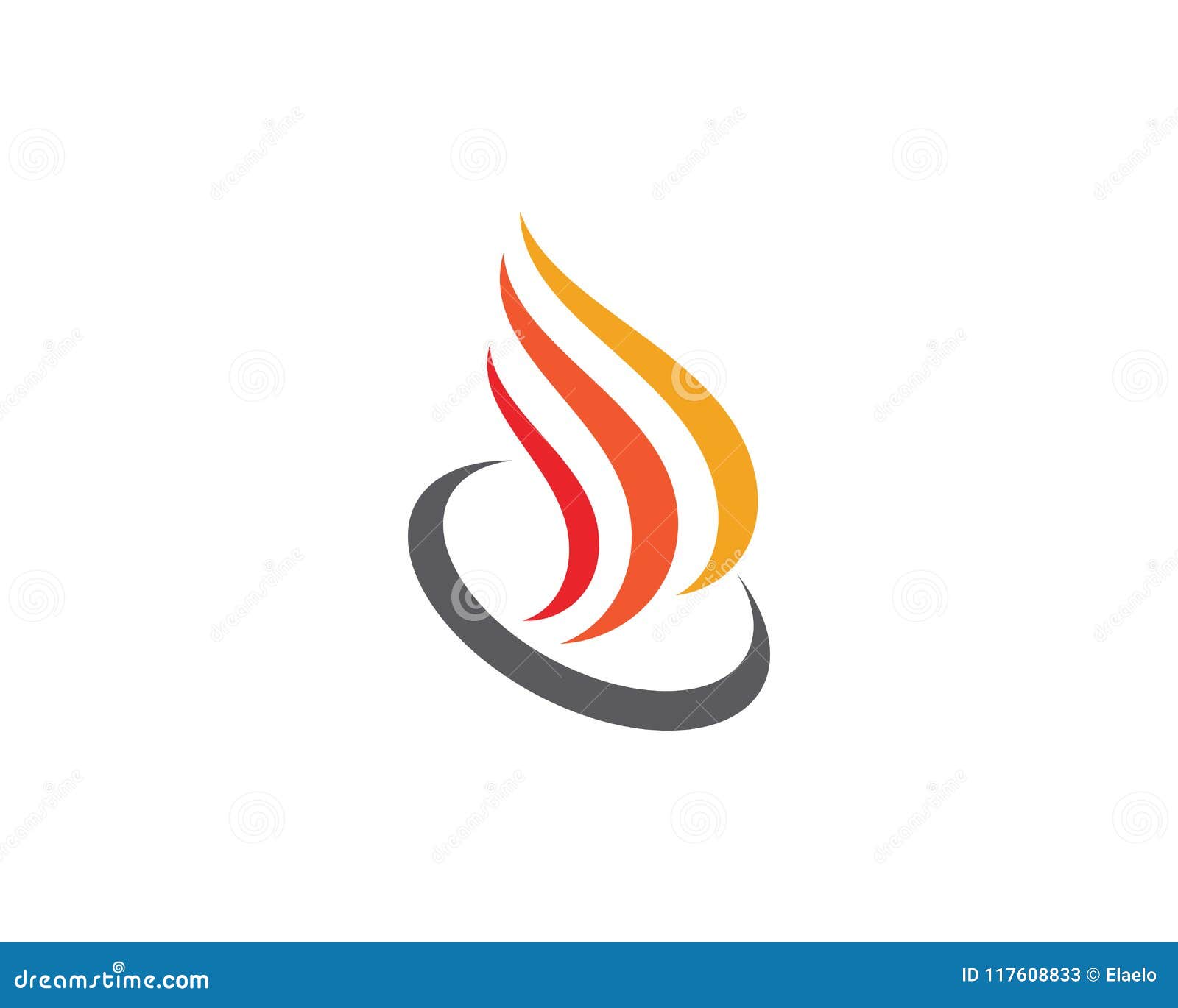 Chama Logo Template Do Fogo Ilustração Stock - Ilustração de ...
