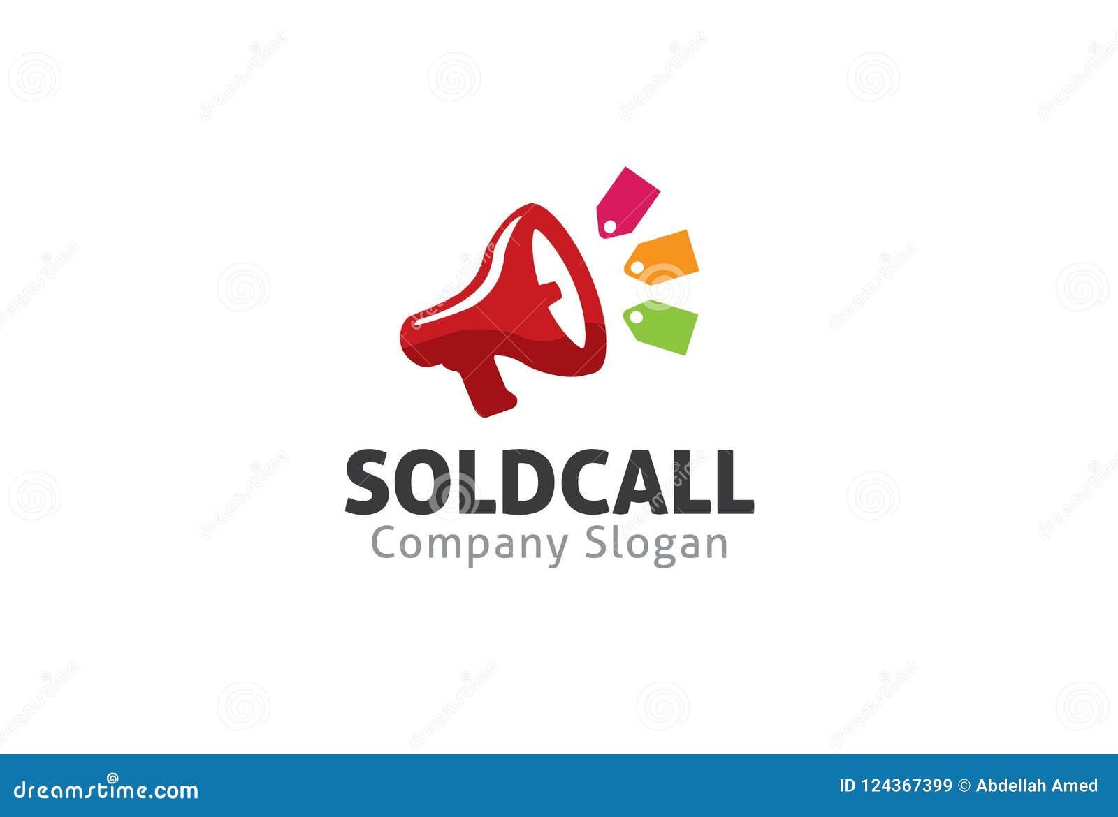 Chamada Vendida Logo Symbol Design Illustration Ilustração do Vetor ...