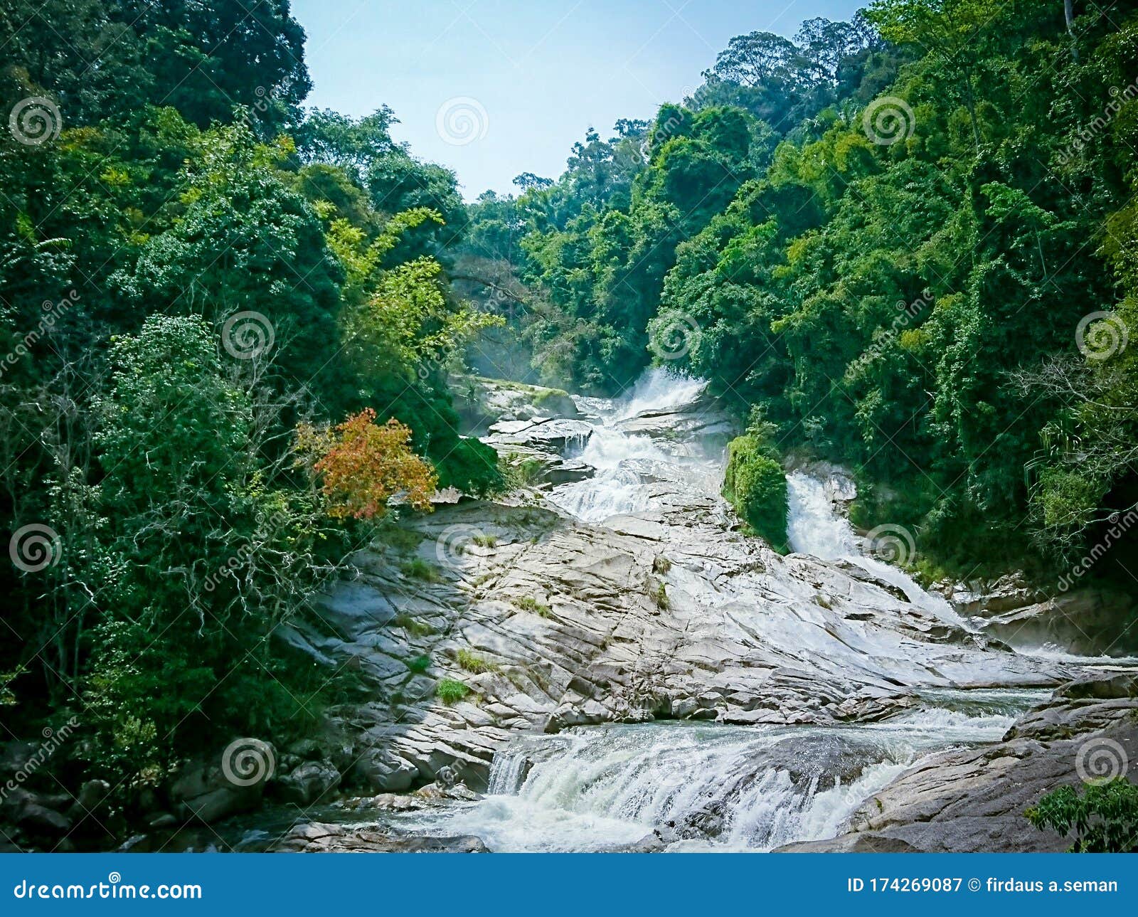 Chamang Waterfalls stock image. Image of nature, world - 174269087