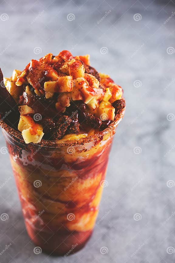 Chamango Drink, Mangonada Beverage Stock Photo - Image of mangonada ...