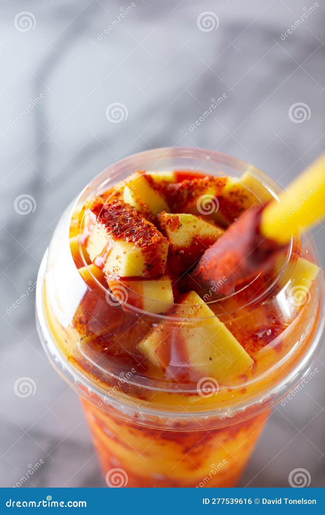 Chamango drink, mangonada stock photo. Image of kitchen - 277539616
