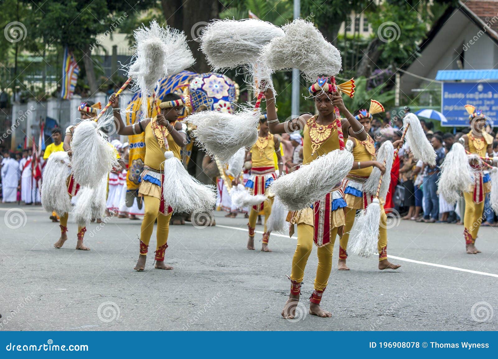 Chamara Dancers Perform during the Day Perahera. Editorial Stock Photo ...