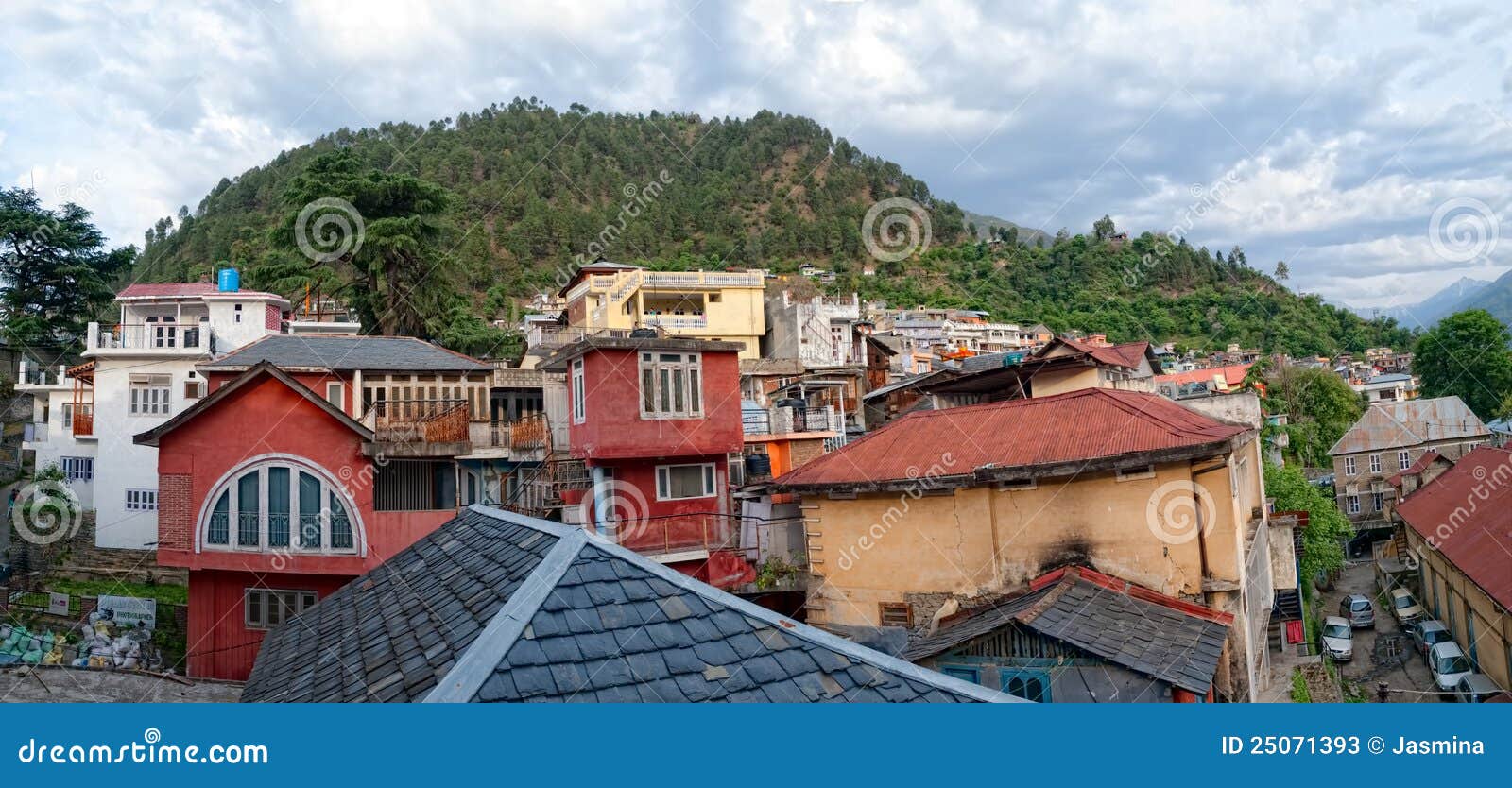 Chamba city at dawn stock image. Image of chamba, pradesh - 25071393