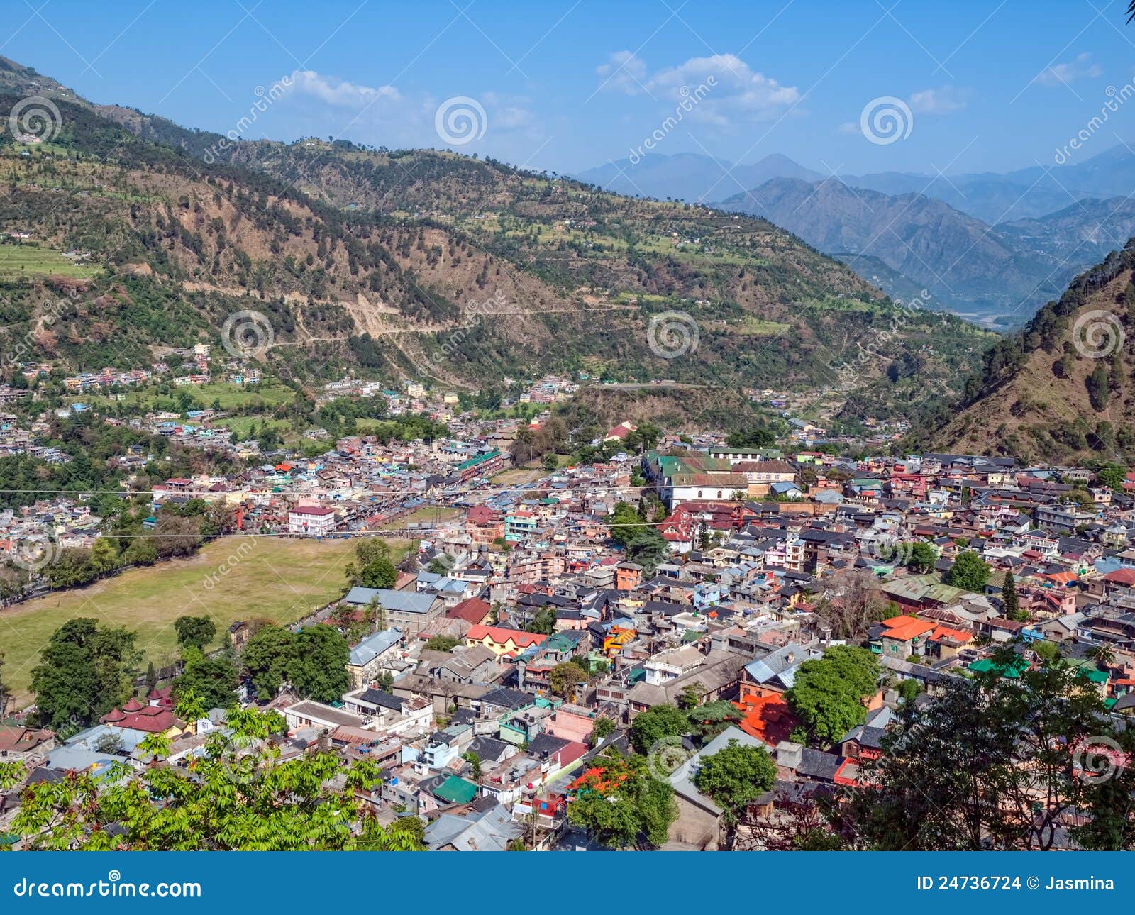 Chamba city - India stock photo. Image of pradesh, architecture - 24736724