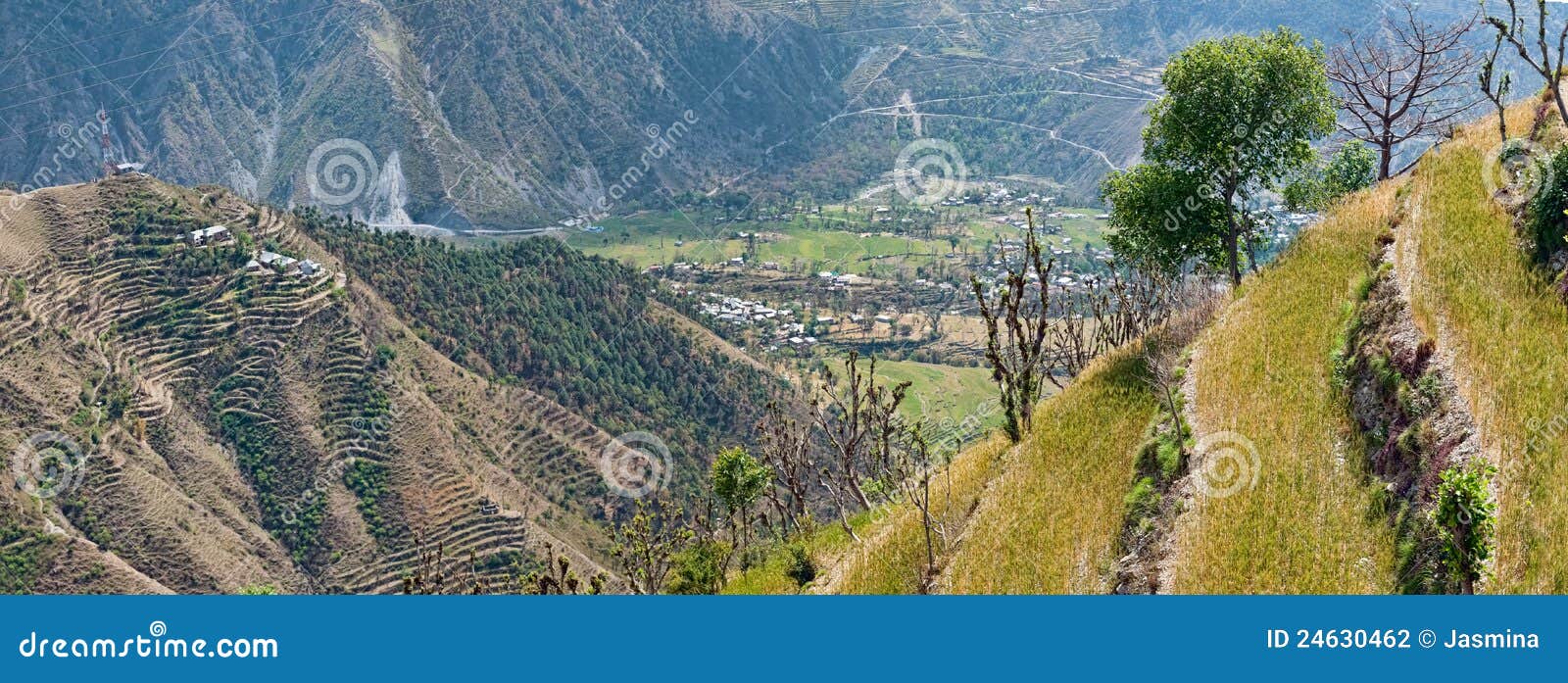 Chamba District Himachal Pradesh India Stock Photo - Image of panorama ...