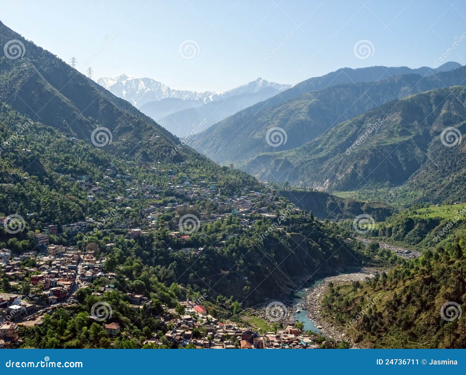 Chamba District Himachal Pradesh India Stock Image - Image of river ...