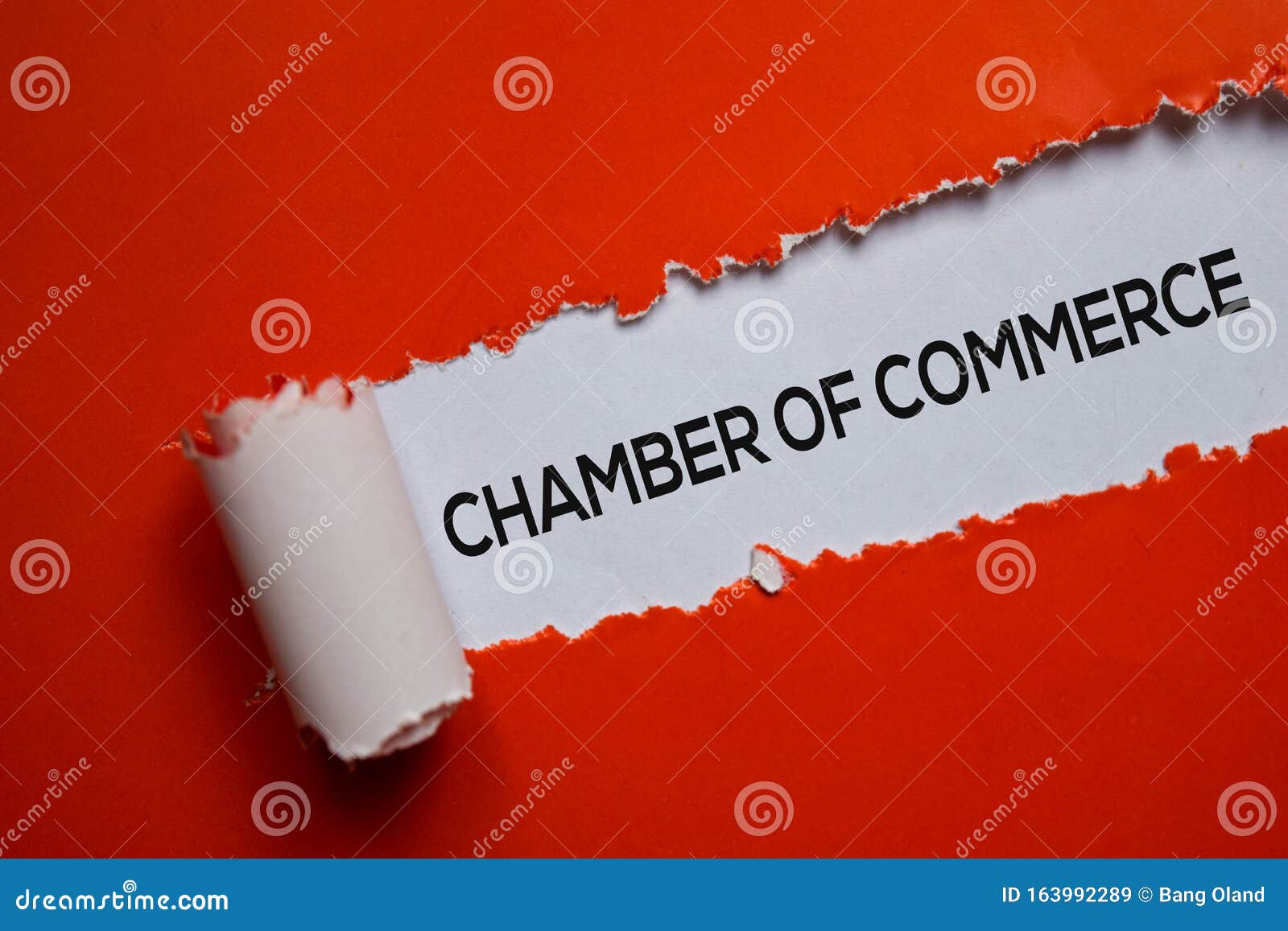 Chamber of Commerce Text Written in Torn Paper Stock Image - Image of ...