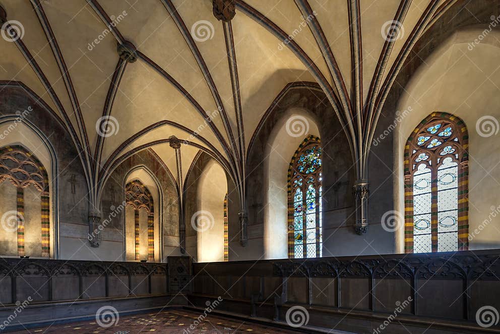 Chamber in Greatest Gothic Castle Stock Image - Image of europe ...