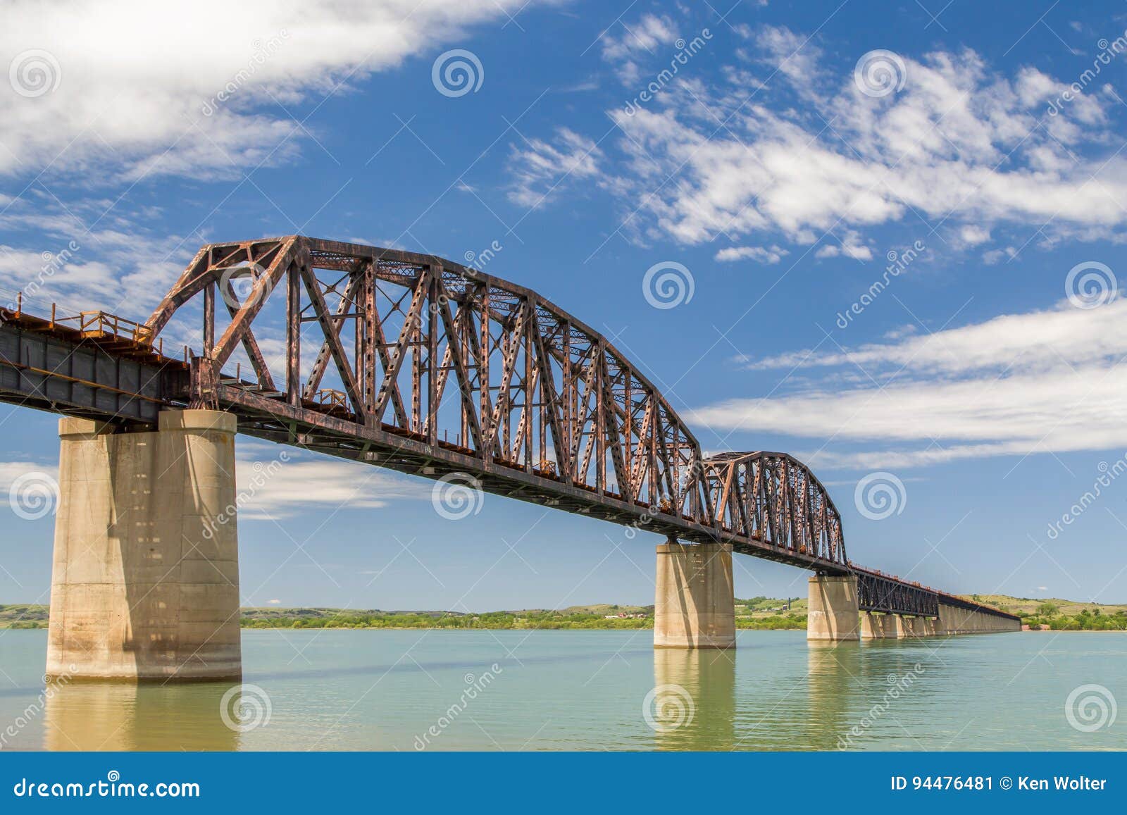 Chamberlain Railroad Bridge Imagem de Stock - Imagem de trilho, maneira ...