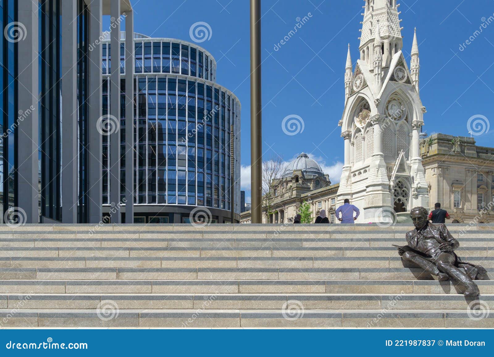 Chamberlain Square in Birmingham Editorial Photography - Image of ...